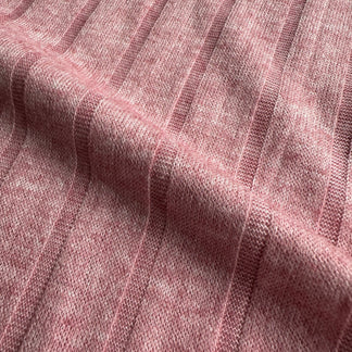 Viscose Blend Wide Rib Knit Fabric in Pink Melange – Sew Sew Sew