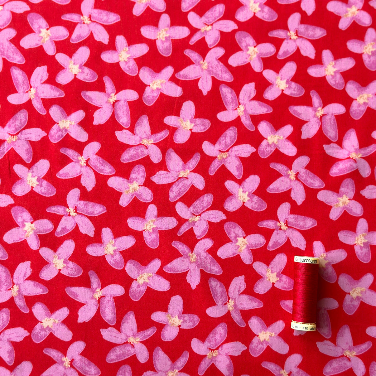 Mary Pima Cotton Lawn Fabric in Red – Sew Sew Sew
