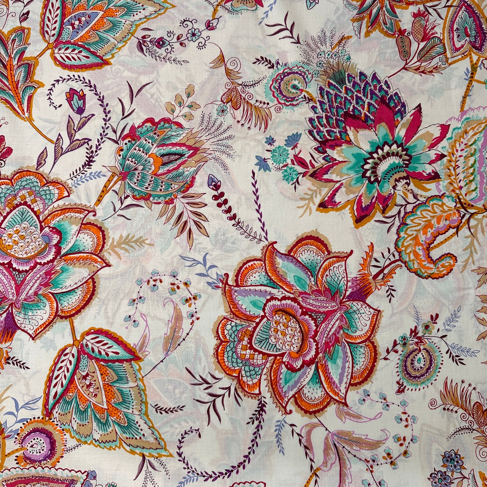 Tropical Paisley Cotton Fabric – Sew Sew Sew